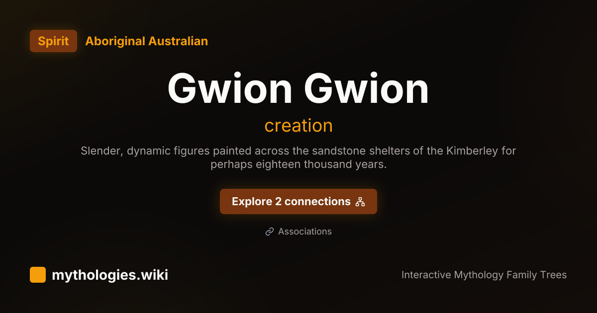 Gwion Gwion - Aboriginal Australian Spirit of Creation