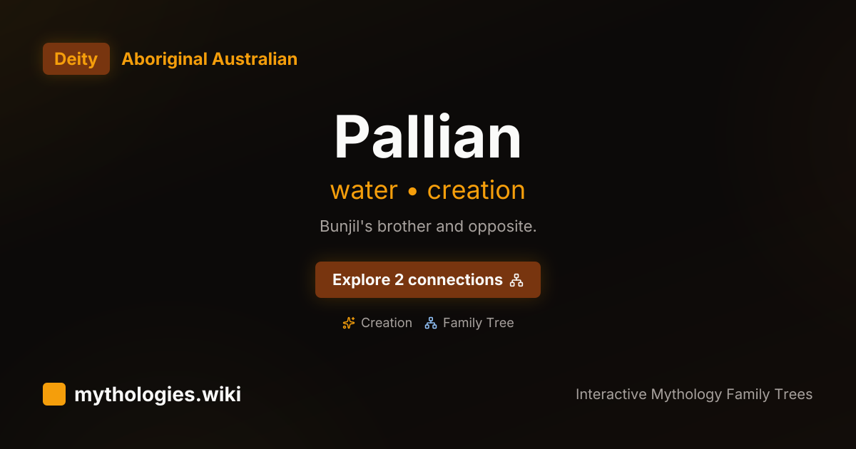 Pallian - Aboriginal Australian God of Water