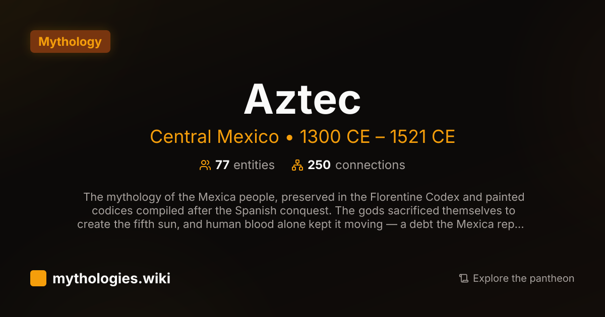 Aztec Mythology Family Tree | Gods & Legends