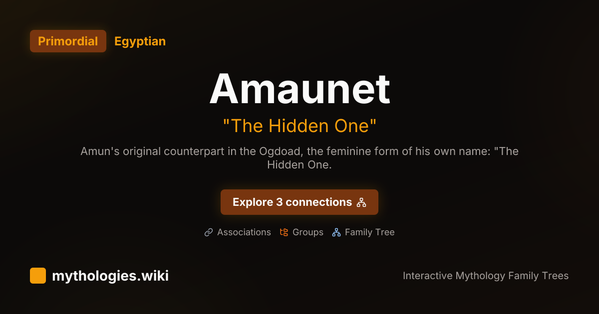 Amaunet - The Hidden One - Egyptian | Mythologies.wiki