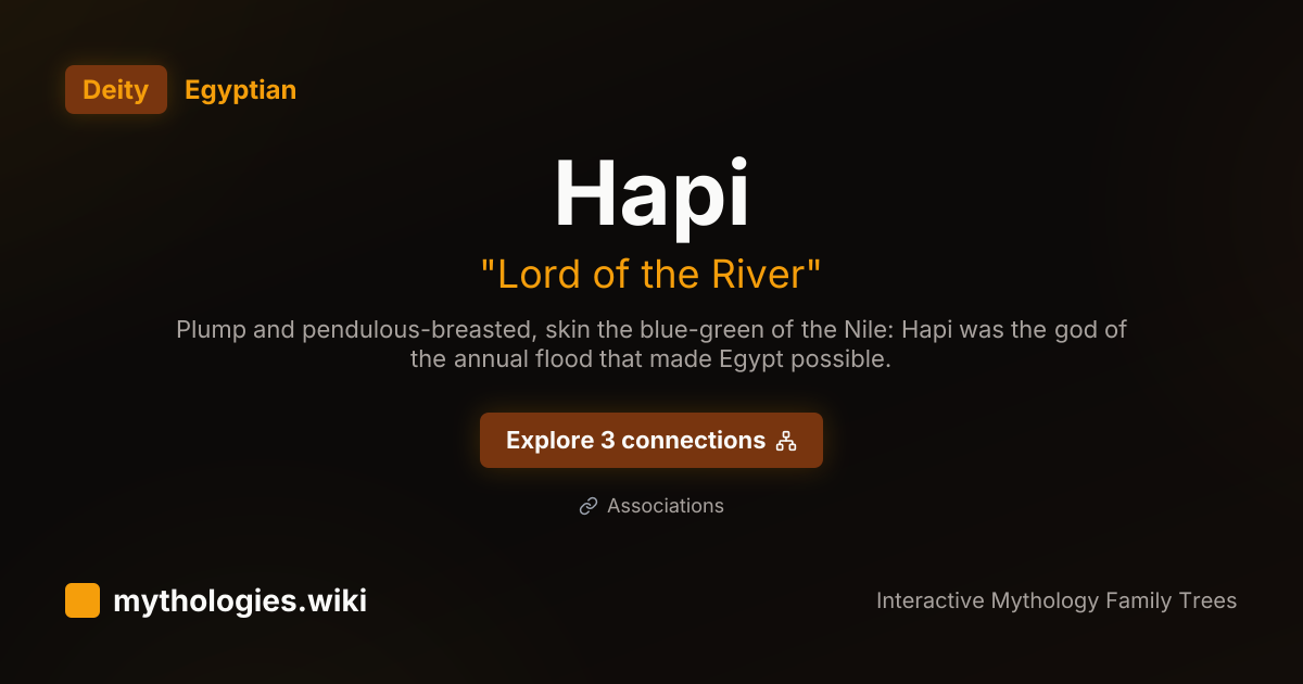 Hapi - Lord of the River - Egyptian | Mythologies.wiki