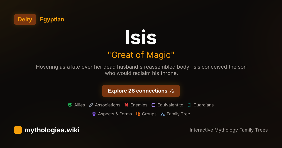 Isis - Great of Magic - Egyptian | Mythologies.wiki