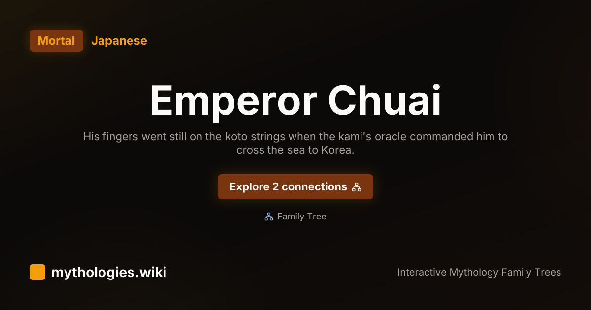 Emperor Chuai - Japanese Figure | Mythologies.wiki
