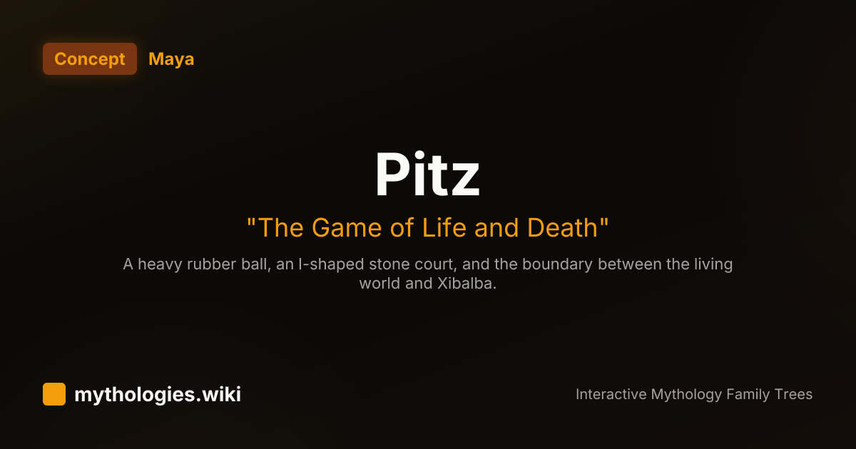 Pitz - The Game of Life and Death - Maya | Mythologies.wiki