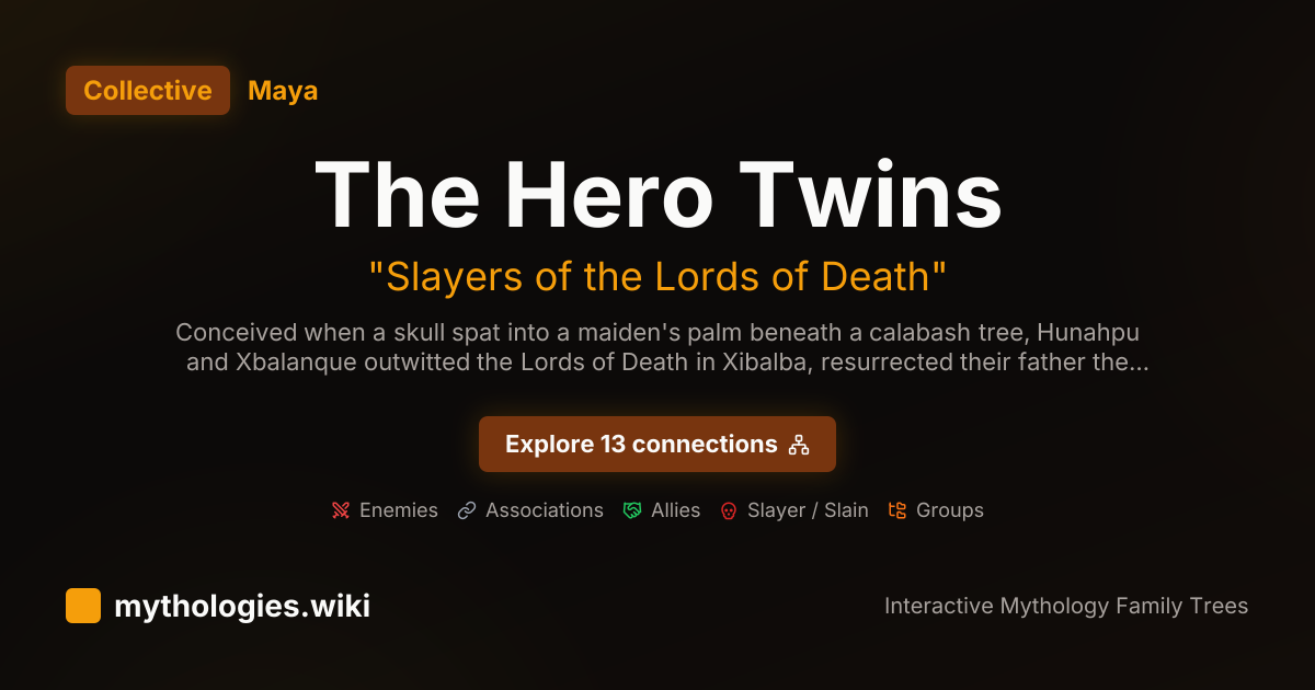 The Hero Twins - Slayers of the Lords of Death - Maya