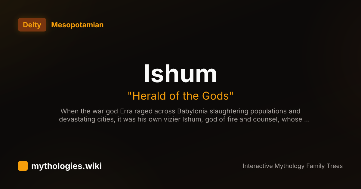 Ishum - Herald of the Gods - Mesopotamian | Mythologies.wiki
