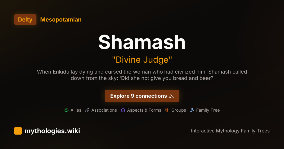 Shamash - Divine Judge - Mesopotamian | Mythologies.wiki