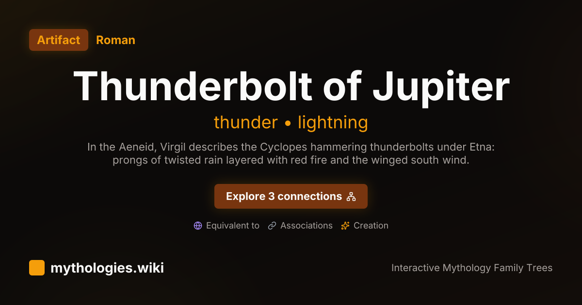Thunderbolt of Jupiter - Roman Artifact | Mythologies.wiki