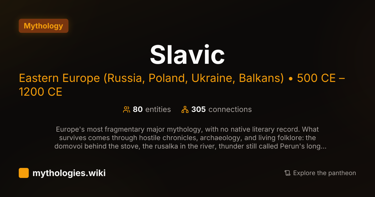 Slavic Mythology Family Tree | Gods & Legends
